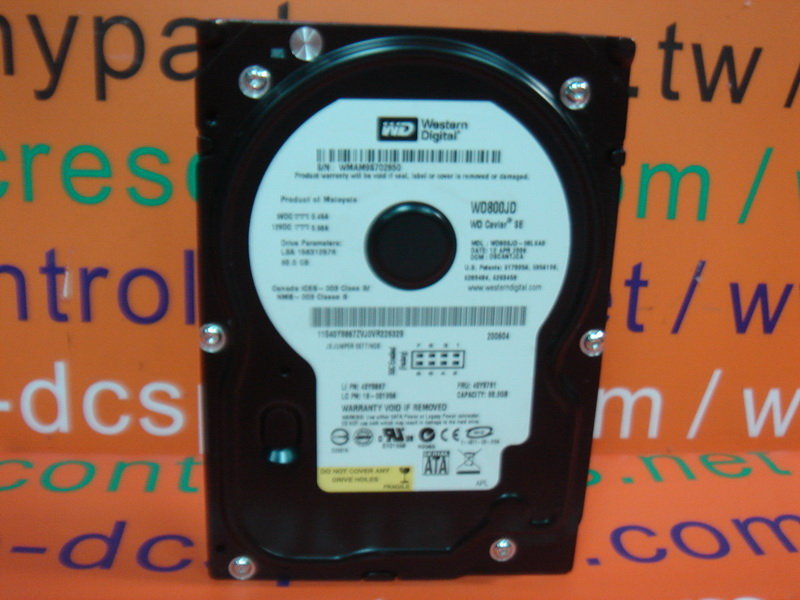 Western Digital WD800JD-08LSA0 80GB SATA Hard Drive - PLC DCS SERVO ...