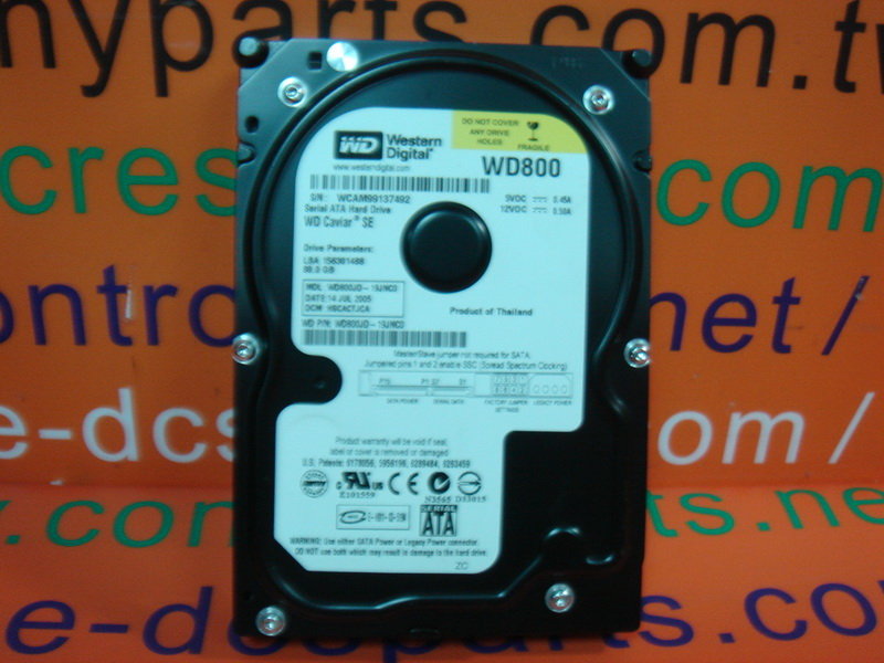 Western Digital WD800JD-19JNC0 80GB Hard Drive ATA - 裕益科技自動化設備可程式編碼器PLC ...