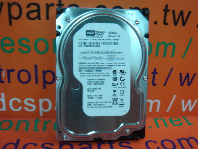 Western Digital WD800JD-19MSA1 80GB SATA Hard Drive - 裕益科技自動化設備可程式編碼器 ...