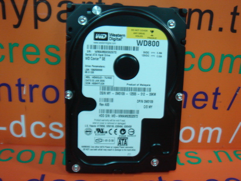 Western Digital WD800JD-75JNA0 80GB ATA Hard Drive - PLC DCS SERVO ...