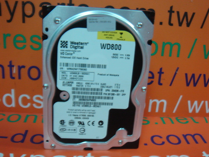 Western Digital WD800LB-60DNA1 80GB IDE Hard Drive - 裕益科技自動化設備可程式編碼器PLC ...