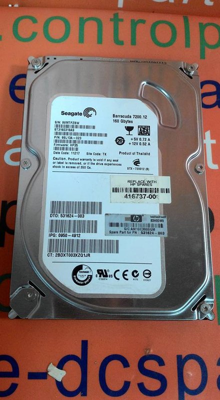 Seagate ST3160318AS 160GB SATA HDD Hard Drive - 裕益科技自動化設備可程式編碼器PLC分散式控制 ...