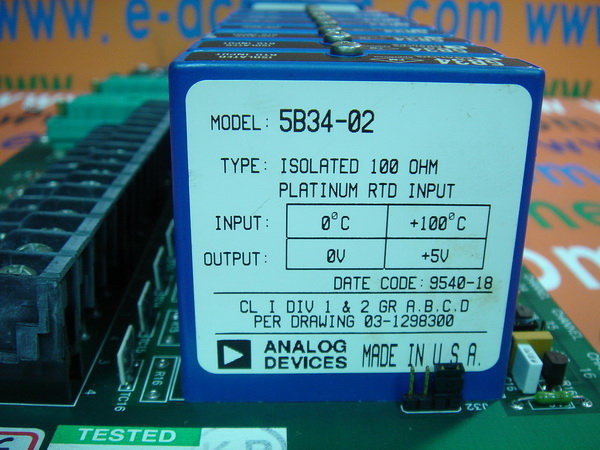 TRICONEX 3000120-110 TRI-SEN AW 0090-0449 07571138 w/ANALOG DEVICES ...