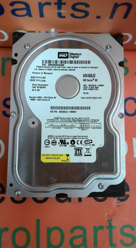 Western Digital WD400JD-19MSA1 SATA 3.5 40GB HDD WD - 裕益科技自動化設備可程式編碼器 ...