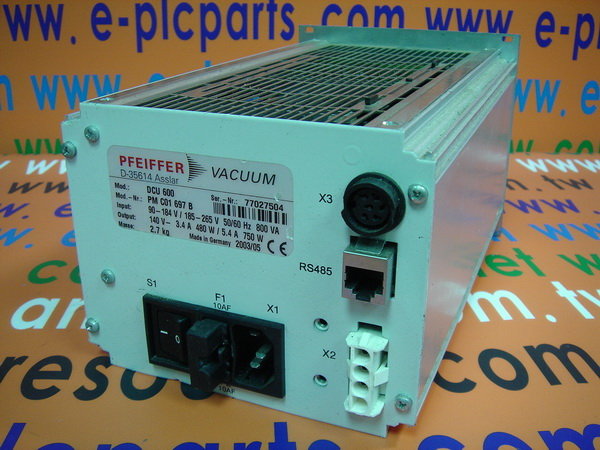VACUUM PFEIFFER D-35614 ASSLAR DCU 600 - 裕益科技自動化設備可程式編碼器PLC分散式控制系統DCS