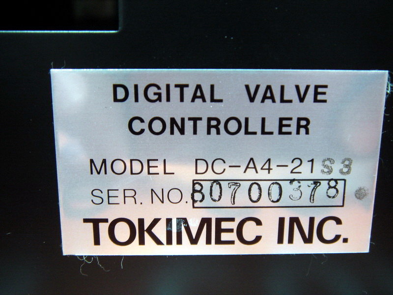 TOKIMEC DIGITAL VALVE CONTROLLER DC-A4-21S3 - 裕益科技自動化設備可程式編碼器PLC分散式控制系統DCS