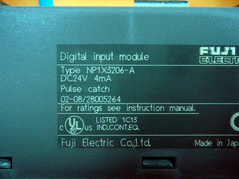 FUJI DIGITAL INPUT MODULE NP1X3206-A - PLC DCS SERVO Control MOTOR ...