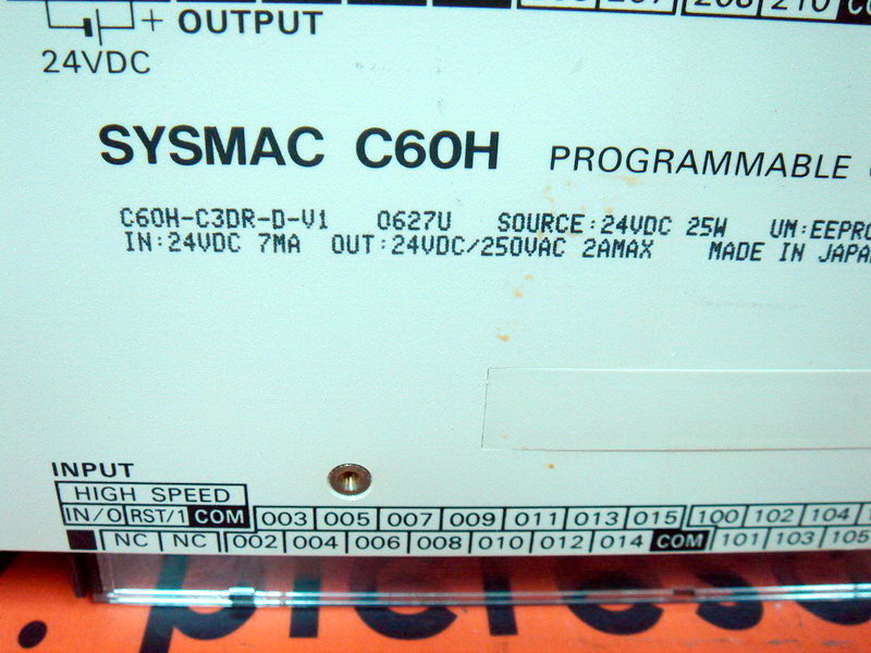 OMRON C60H-C3DR-D-V1 (SYSMAC C60H) - PLC DCS SERVO Control MOTOR POWER ...