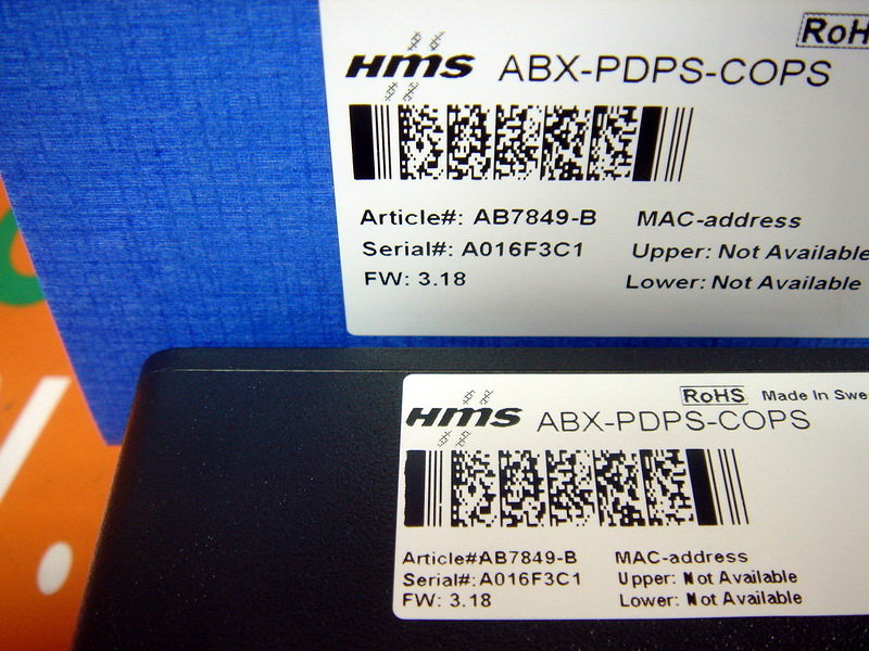 HMS ABX-PDPS-COPS AB7849-B - 裕益科技自動化設備可程式編碼器PLC分散式控制系統DCS