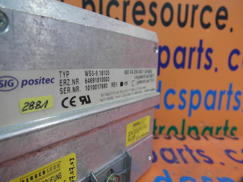 SIG POSITEC WS5-9.18100 - 裕益科技自動化設備可程式編碼器PLC分散式控制系統DCS