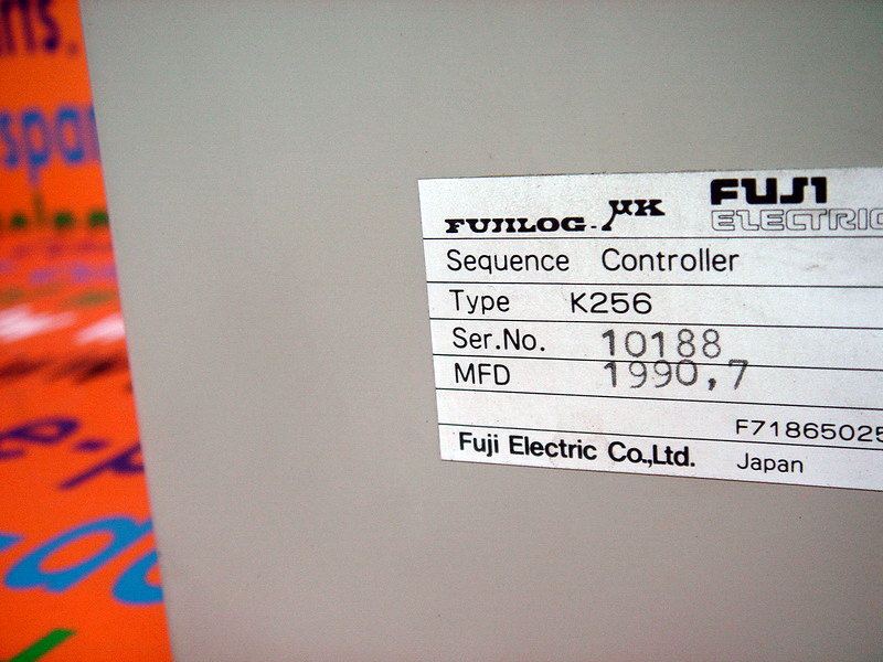 FUJI SEQUENCE CONTROLLER TYPE: K256 (BASE) - PLC DCS SERVO Control ...