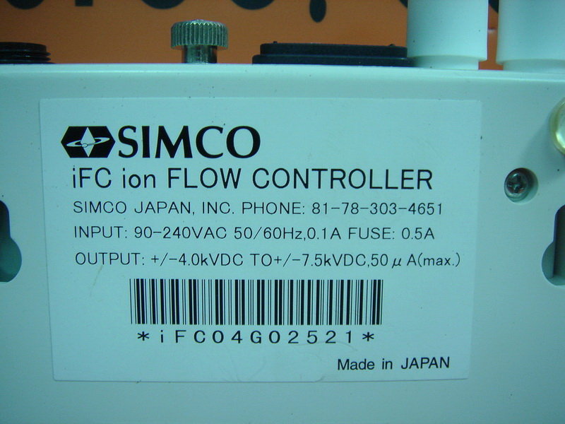 SIMCO iFC ion FLOW CONTROLLER 04J-D - PLC DCS SERVO Control MOTOR POWER ...