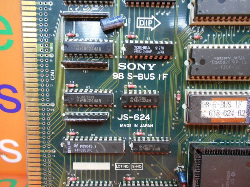 SONY 98 S-BUS 1F / JS-624 - 裕益科技自動化設備可程式編碼器PLC分散式控制系統DCS