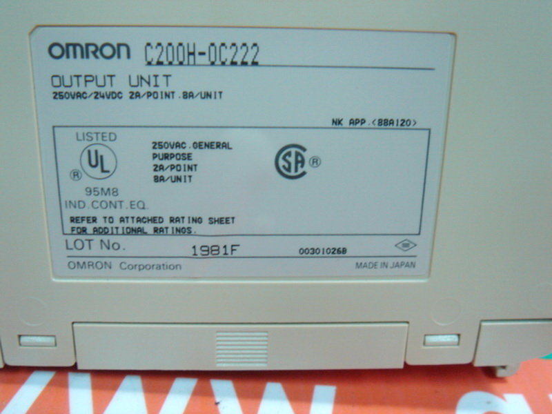 OMRON C200H-OC222 - 裕益科技自動化設備可程式編碼器PLC分散式控制系統DCS