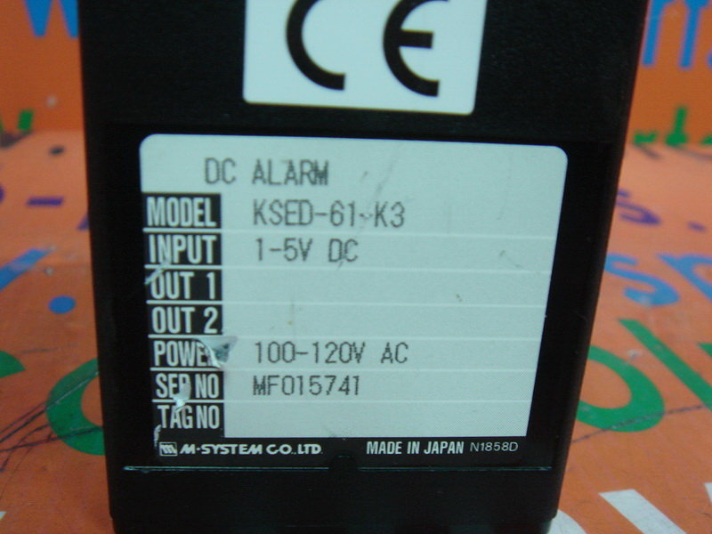 M-SYSTEM KSED-61-K3 DC ALARM - 裕益科技自動化設備可程式編碼器PLC分散式控制系統DCS
