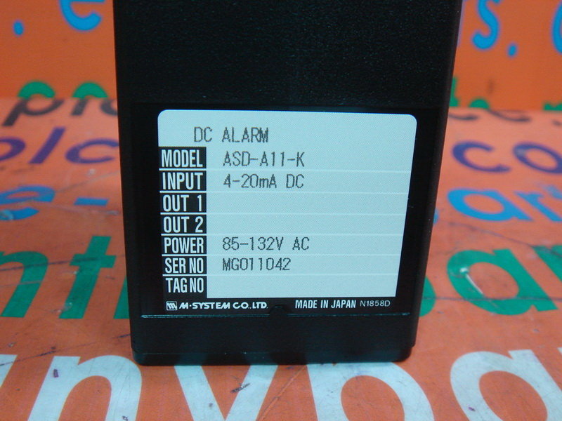 M-SYSTEM ASD-A11-K - PLC DCS SERVO Control MOTOR POWER SUPPLY IPC ROBOT