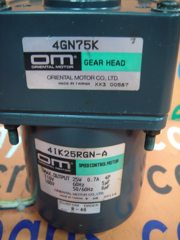 ORIENTAL MOTOR 4GN75K(4IK25RGN-A) - PLC DCS SERVO Control MOTOR POWER ...