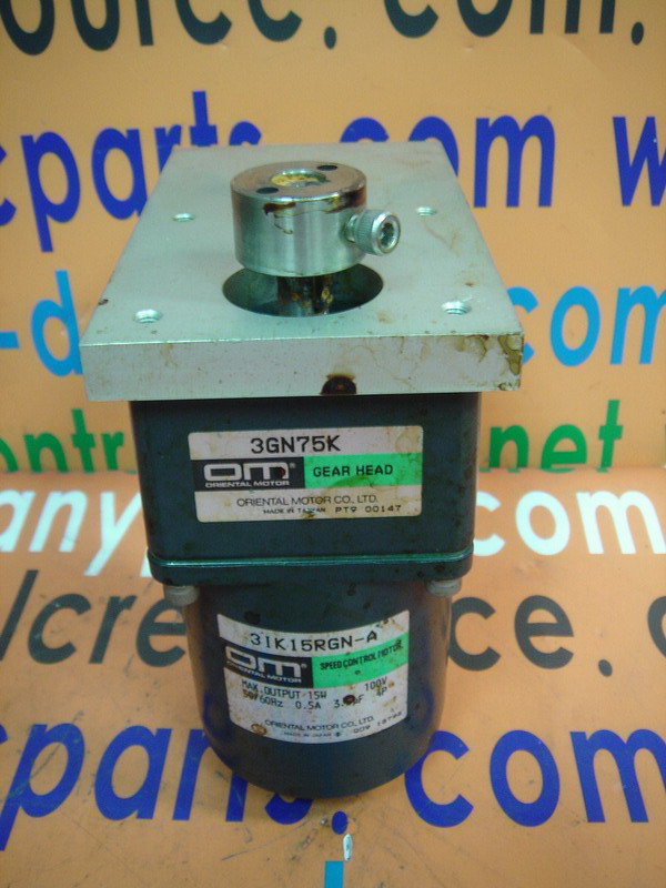 ORIENTAL MOTOR 3GN75K(3IK15RGN-A) - PLC DCS SERVO Control MOTOR POWER ...