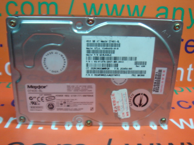 MAXTOR D740X-6L MX6L040J2 40GB IDE Hard Disk Drive - PLC DCS SERVO ...