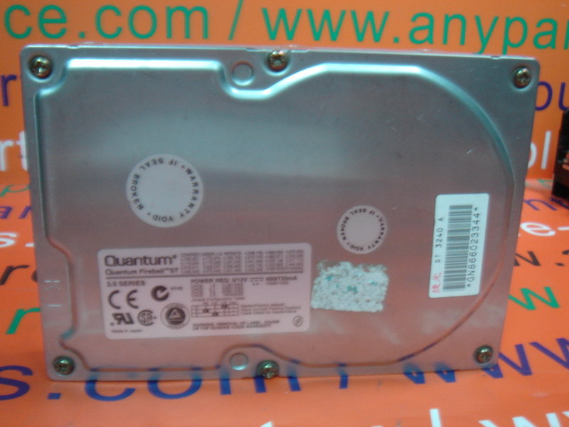 QUANTUM ST32A011 3.2AT IDE Hard Disk Drive - 裕益科技自動化設備可程式編碼器PLC分散式控制系統DCS