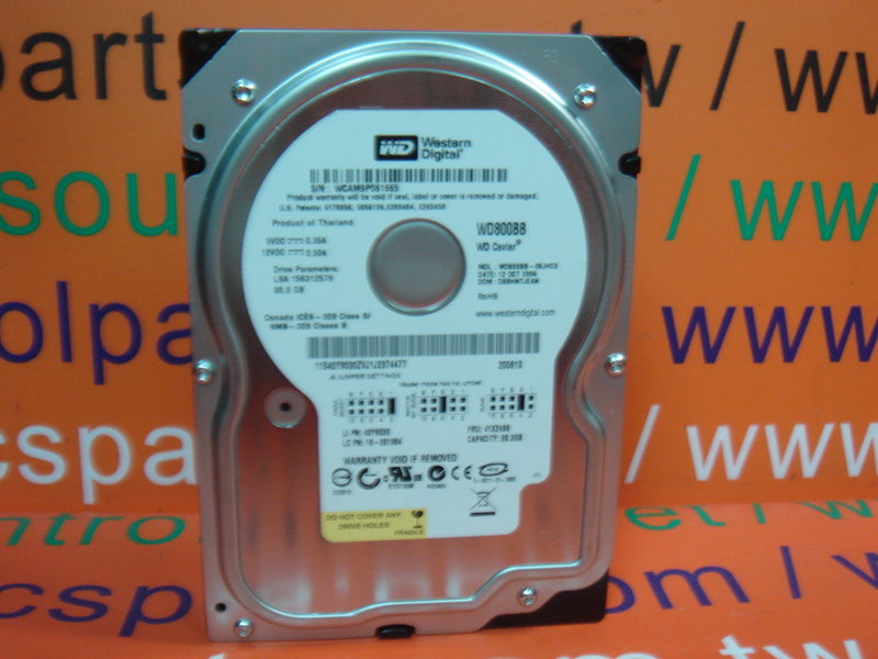 Western Digital WD800BB-08JHC0 80GB Hard Disk Drive - PLC DCS SERVO ...