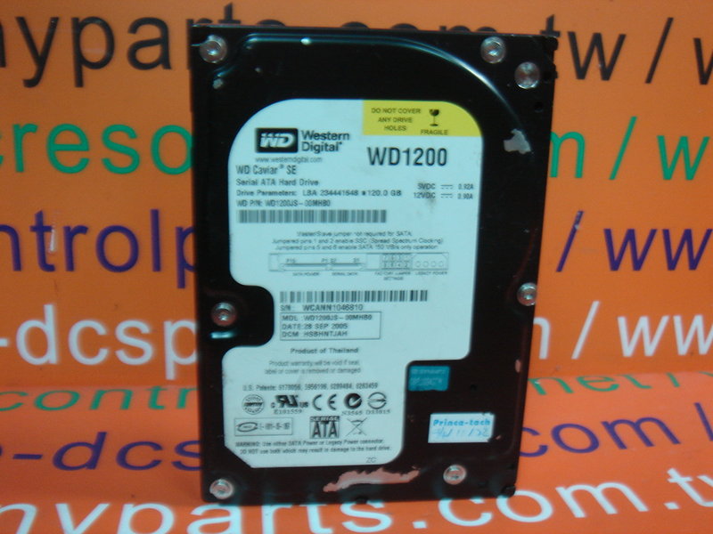 Western Digital WD1200JS-00MHB0 120GB Hard Disk Drive - PLC DCS SERVO ...