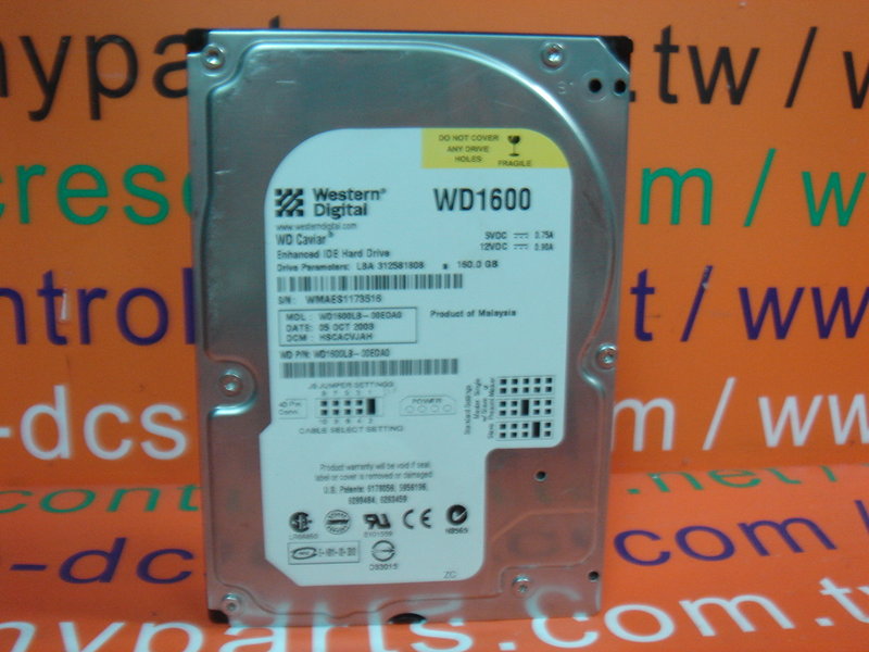 Western Digital WD1600LB-00EDA0 160GB Hard Disk Drive - PLC DCS SERVO ...