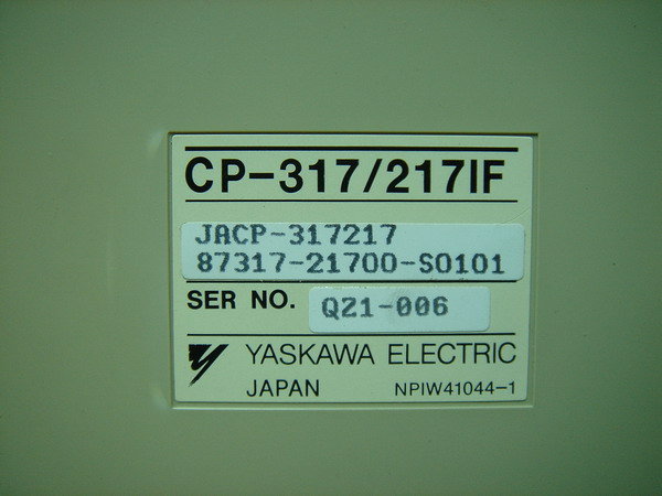 YASKAWA JACP-317217 CP-317/217IF - PLC DCS SERVO Control MOTOR POWER ...