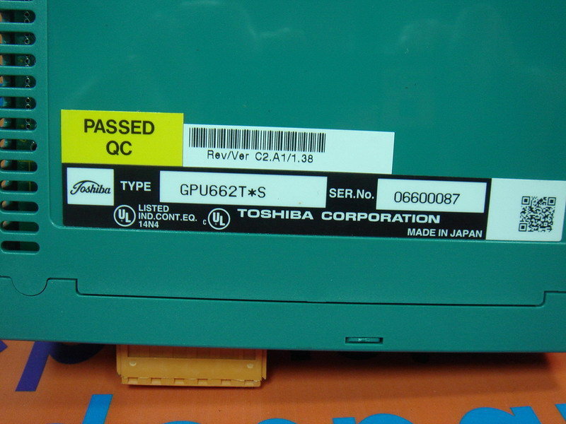 TOSHIBA PU662T / GPU662T*S - PLC DCS SERVO Control MOTOR POWER SUPPLY ...