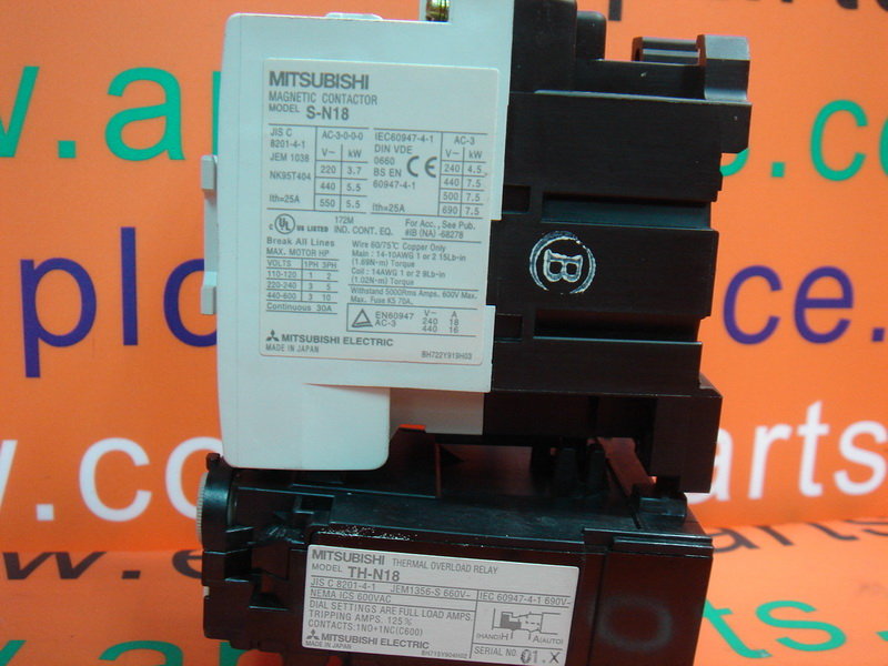MITSUBISHI S-N18 TH-N18 - PLC DCS SERVO Control MOTOR POWER SUPPLY IPC ...