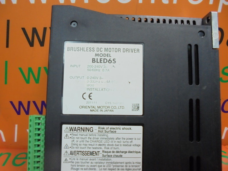 Oriental Motor BLED6S DC Motor Driver - 裕益科技自動化設備可程式編碼器PLC分散式控制系統DCS