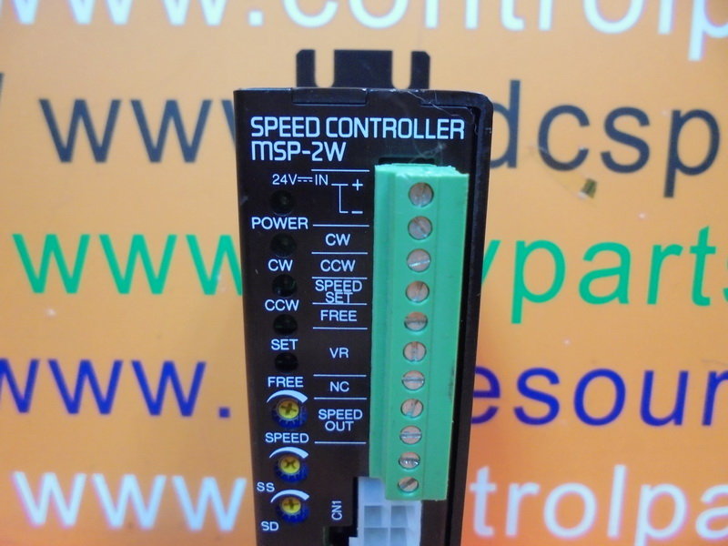 ORIENTAL MOTOR SPEED CONTROLLER MSP-2W - PLC DCS SERVO Control MOTOR ...