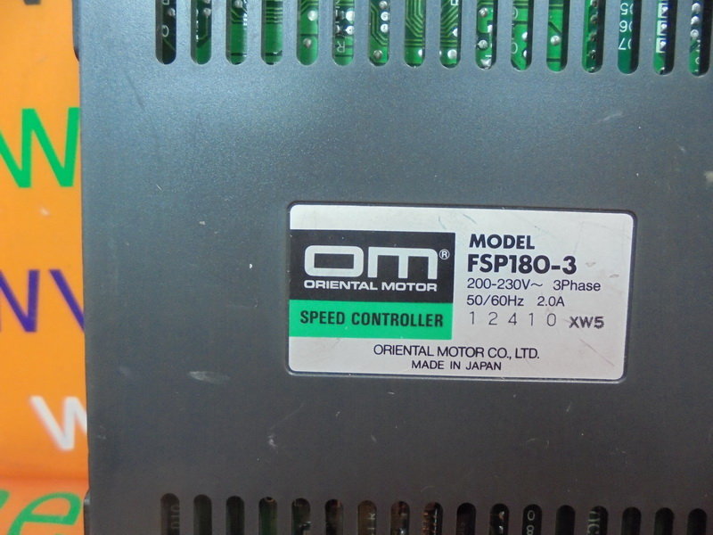 ORIENTAL MOTOR SPEED CONTROLLER FSP180-3 - PLC DCS SERVO Control MOTOR ...
