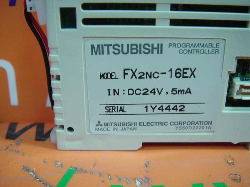MITSUBISHI PROGRAMMABLE CONTROLLER FX2NC-16EX - 裕益科技自動化設備可程式編碼器PLC分散式控制 ...