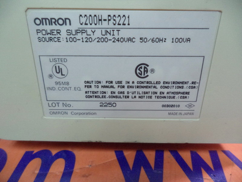OMRON C200H-PS221 - PLC DCS SERVO Control MOTOR POWER SUPPLY IPC ROBOT