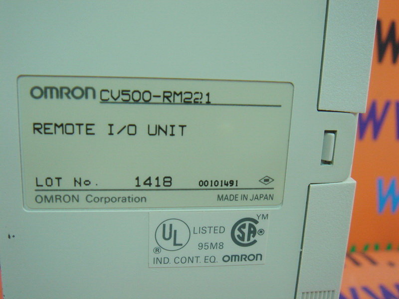 OMRON REMOTE I/O UNIT CV500-RM221 - PLC DCS SERVO Control MOTOR POWER ...