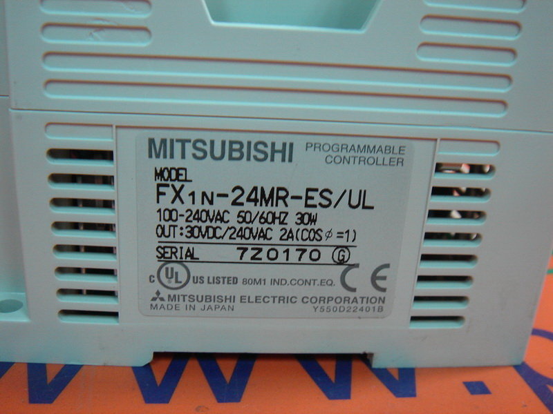 MITSUBISHI FX1N-24MR-ES/UL - 裕益科技自動化設備可程式編碼器PLC分散式控制系統DCS