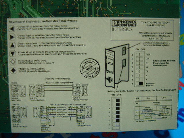 PHOENIX CONTACT INTERBUS PLC MODULE IBS S5 DSC/I-T(P/H) - PLC DCS SERVO ...
