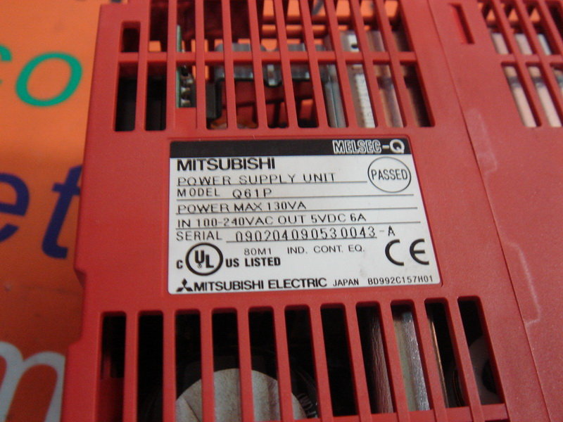 MITSUBISHI Q61P POWER SUPPLY UNIT - PLC DCS SERVO Control MOTOR POWER ...