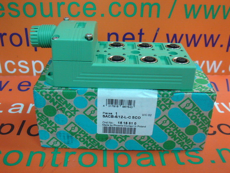 PHOENIX CONTACT SACB-6/12-L-C SCO / 15 16 81 0 - 裕益科技自動化設備可程式編碼器PLC分散式 ...