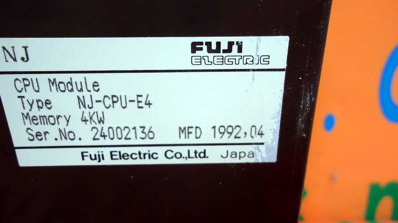 FUJI NJ-CPU-E4 - PLC DCS SERVO Control MOTOR POWER SUPPLY IPC ROBOT