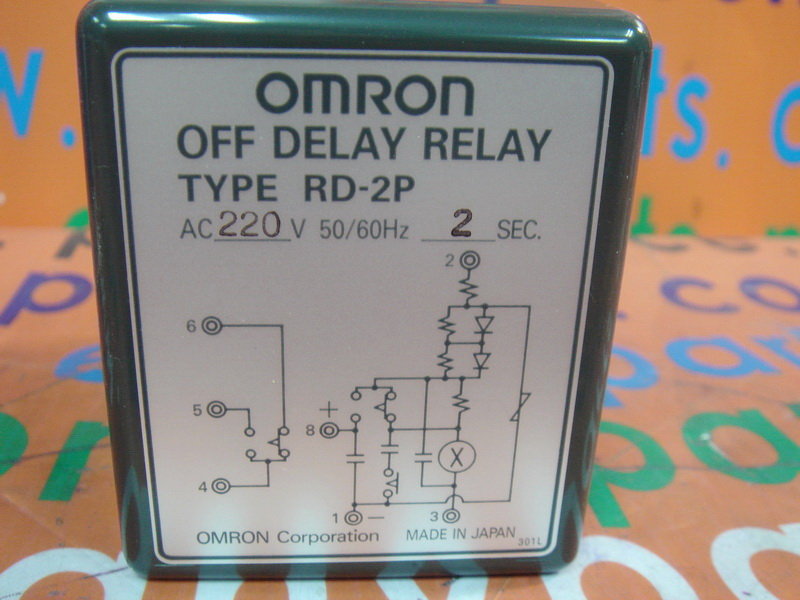 OMRON TIME DELAY RELAY RD-2P TIME: 2S 220V - PLC DCS SERVO Control ...