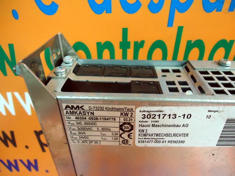 AMK D-73230 AMKASYN KW2 46304-0928-1184778 - PLC DCS SERVO Control ...