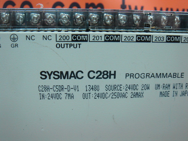 OMRON C28H-C5DR-D-V1 SYSMAC C28H PROGRAMMABLE CONTROLLER - 裕益科技自動化設備可程式 ...