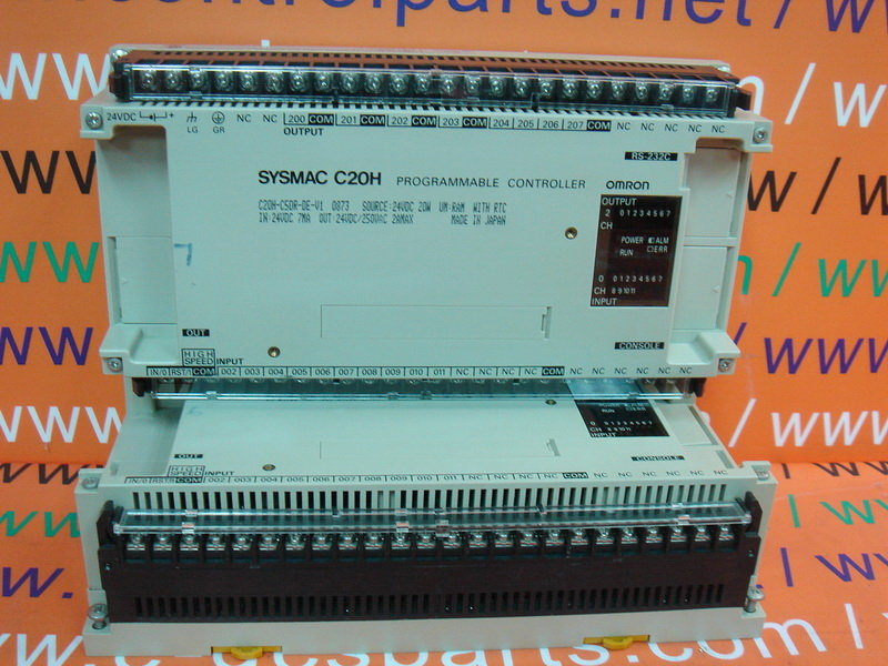 OMRON SYSMAC C20H C20H-C5DR-DE-V1 - PLC DCS SERVO Control MOTOR POWER ...