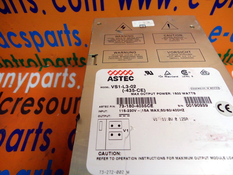 ASTEC VS1-L3--02(-435-CE) - PLC DCS SERVO Control MOTOR POWER SUPPLY ...