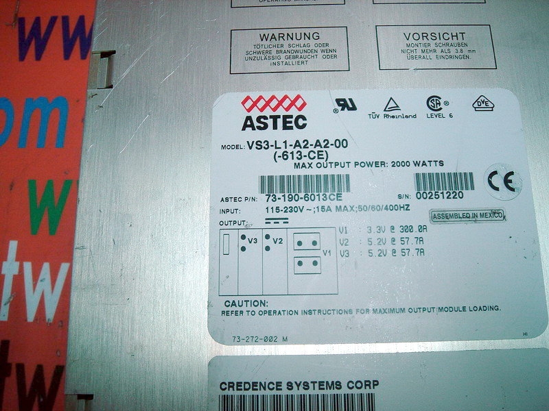 ASTEC VS3-L1-A2-A2-00-613-CE - 裕益科技自動化設備可程式編碼器PLC分散式控制系統DCS