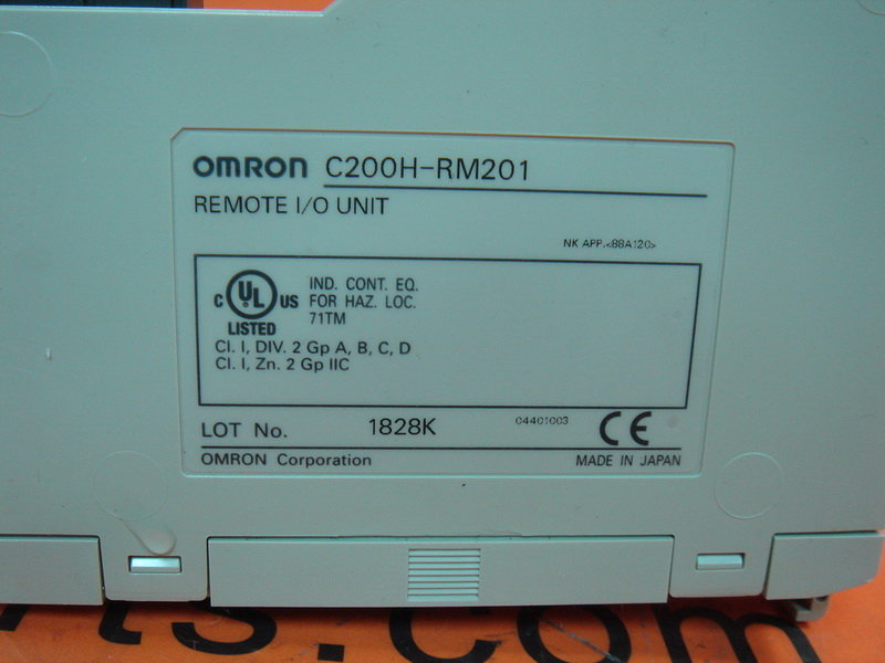 OMRON C200H-RM201 REMOTE I/O UNIT - 裕益科技自動化設備可程式編碼器PLC分散式控制系統DCS
