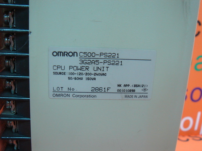 OMRON C500-PS221 / 3G2A5-PS221 CPU POWER UNIT - 裕益科技自動化設備可程式編碼器PLC分散式控制 ...