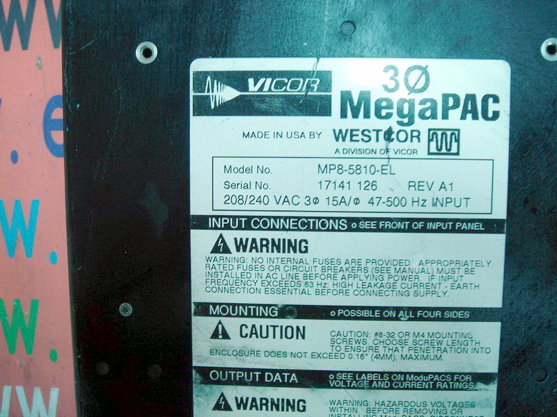MEGAPAC MP8-5810-EL - 裕益科技自動化設備可程式編碼器PLC分散式控制系統DCS